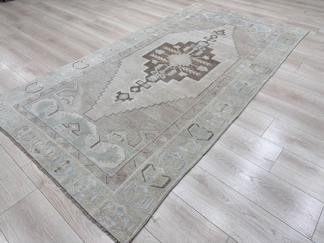 8'1x4'3 Ft , 5x8, Anatolian Rug, Muted Color Rug, 5x8 Turkish Rug ...