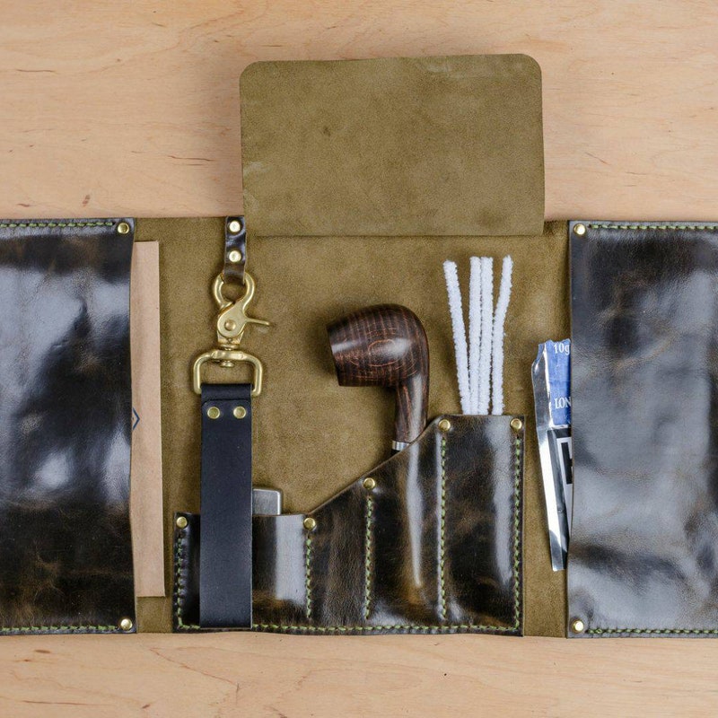 Leather Pipe Pouch - Etsy