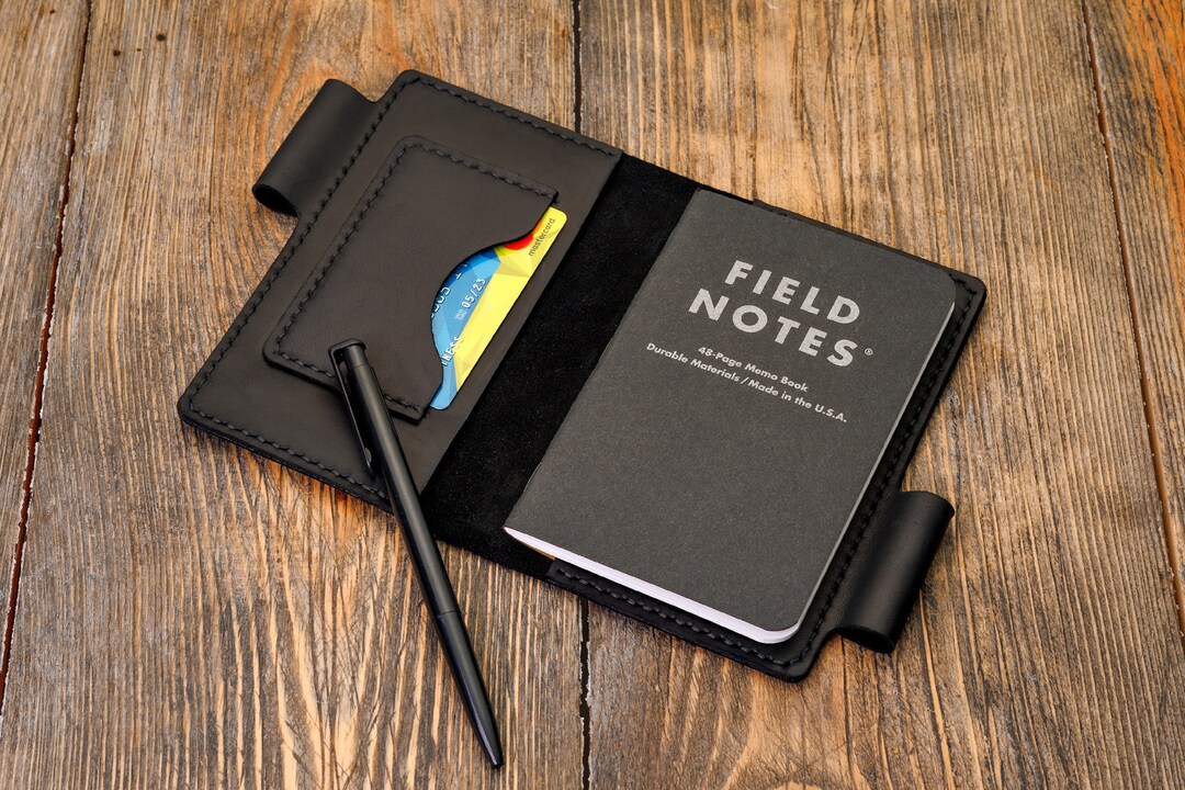 Field Notes Wallet A6 Notebook Cover Personalized Leather Journal - Etsy