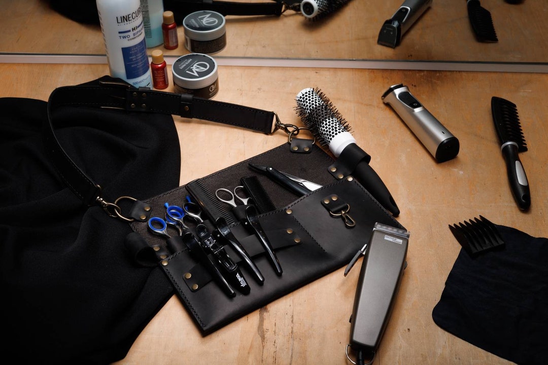 Leather Hair Stylist Tool Belt Personalized Hairdresser Gift for Woman ...