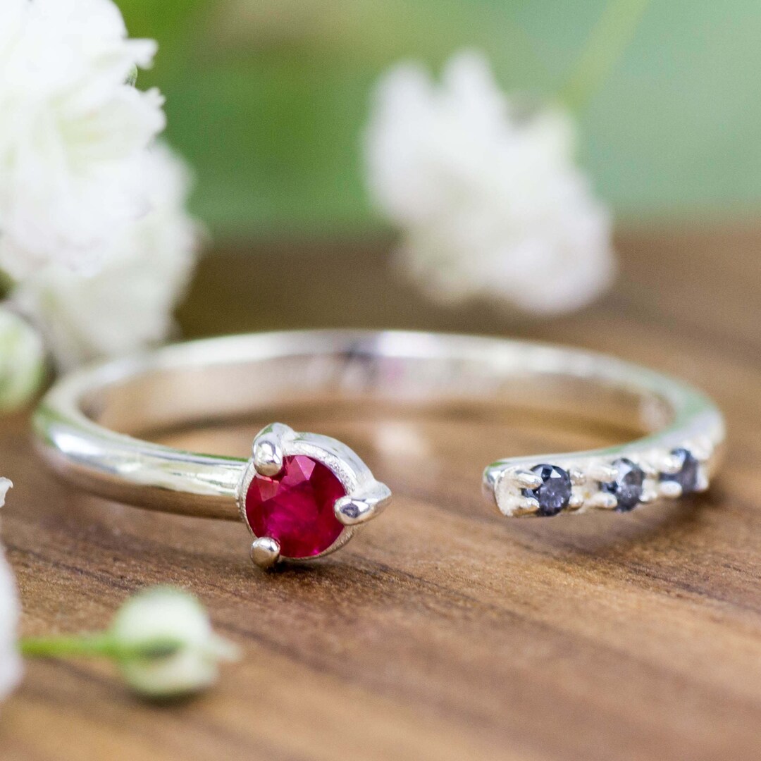 RUBY RING | 925 Silver | Affordable Engagement Ring | Gemstone Jewelry ...