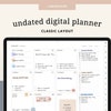 Digital Study Planner Template, Undated Digital Student Planner, iPad ...