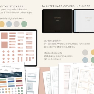 Digital Study Planner Template, Undated Student Planner Printable With ...