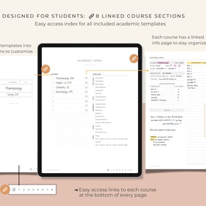 Digital Study Planner Template, Undated Goodnotes Student Planner With ...