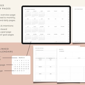 Weekly Digital Planner 2023 Grid Blocks, Goodnotes Habit Tracker Pages ...