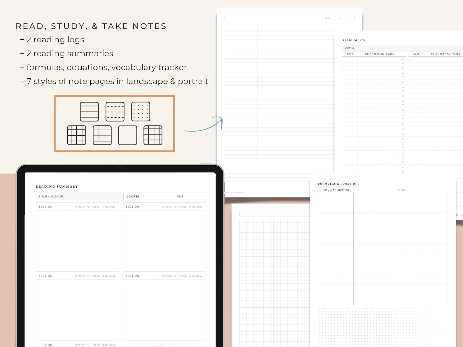 Goodnotes Student Planner, Digital Study Planner Template, Home School ...