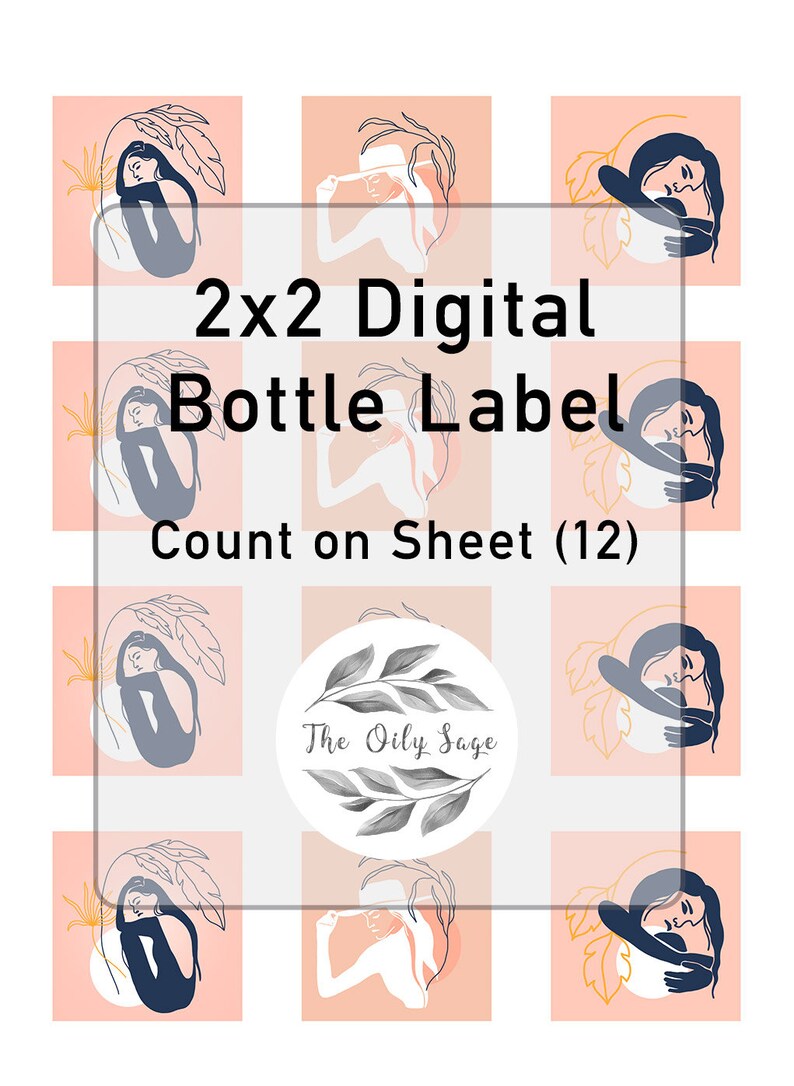PRINTABLE Essential Oil Labels, Essential Oil Digital Downloads, Oil ...