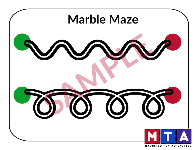 Magnetic Toy Activities Marble Maze Fun Package - Etsy