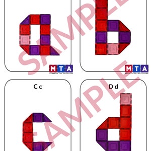 Magnetic Toy Activities - Magnetic Tile Lower Case Alphabet - Etsy