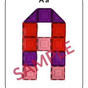 Magnetic Tile Upper Case Alphabet Printable / Digital Download - Etsy UK