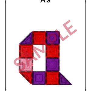 Magnetic Toy Activities - Magnetic Tile Lower Case Alphabet - Etsy