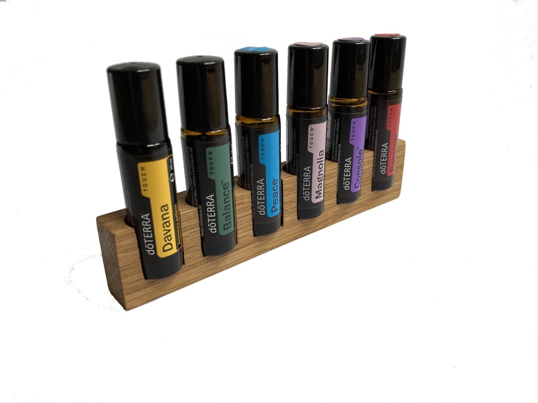 Set of 6 Oil Organizer Stands for Doterra Oils, Wooden Holder for Oil ...