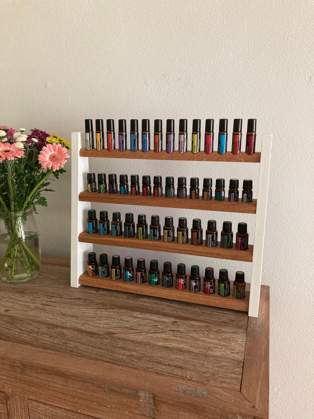 Multi Oil Shelf Display for E.g. Doterra Wooden Stand for 241414 Oil ...