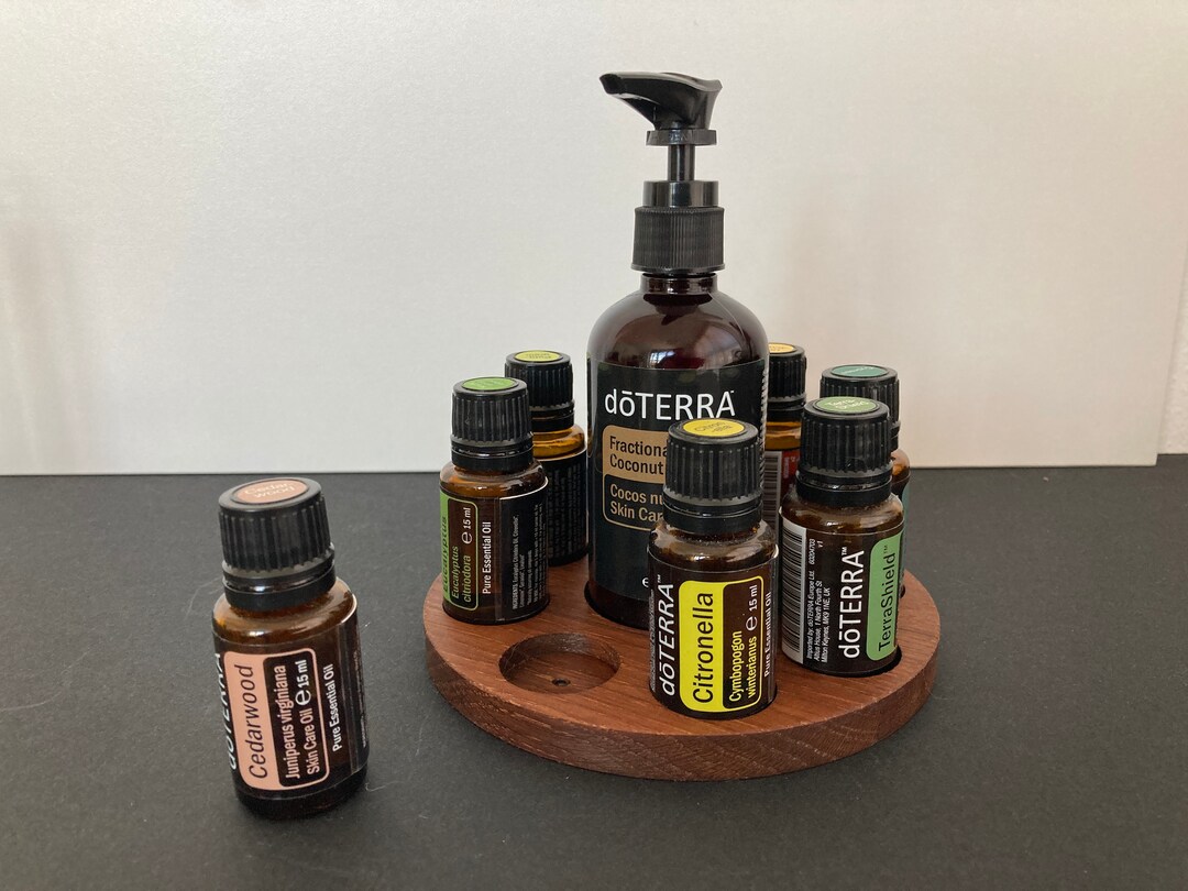 Oils Organizer Stand for Doterra Oils Wooden Holder for Oil Bottles ...