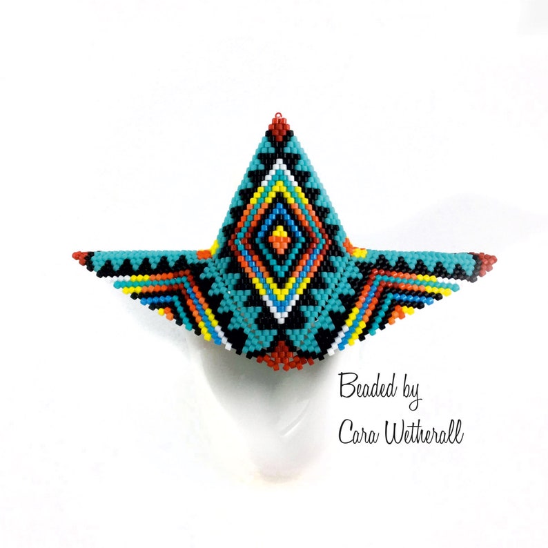 3d Star Native 1 Peyote Beading Pattern PDF Pattern Instant Download - Etsy