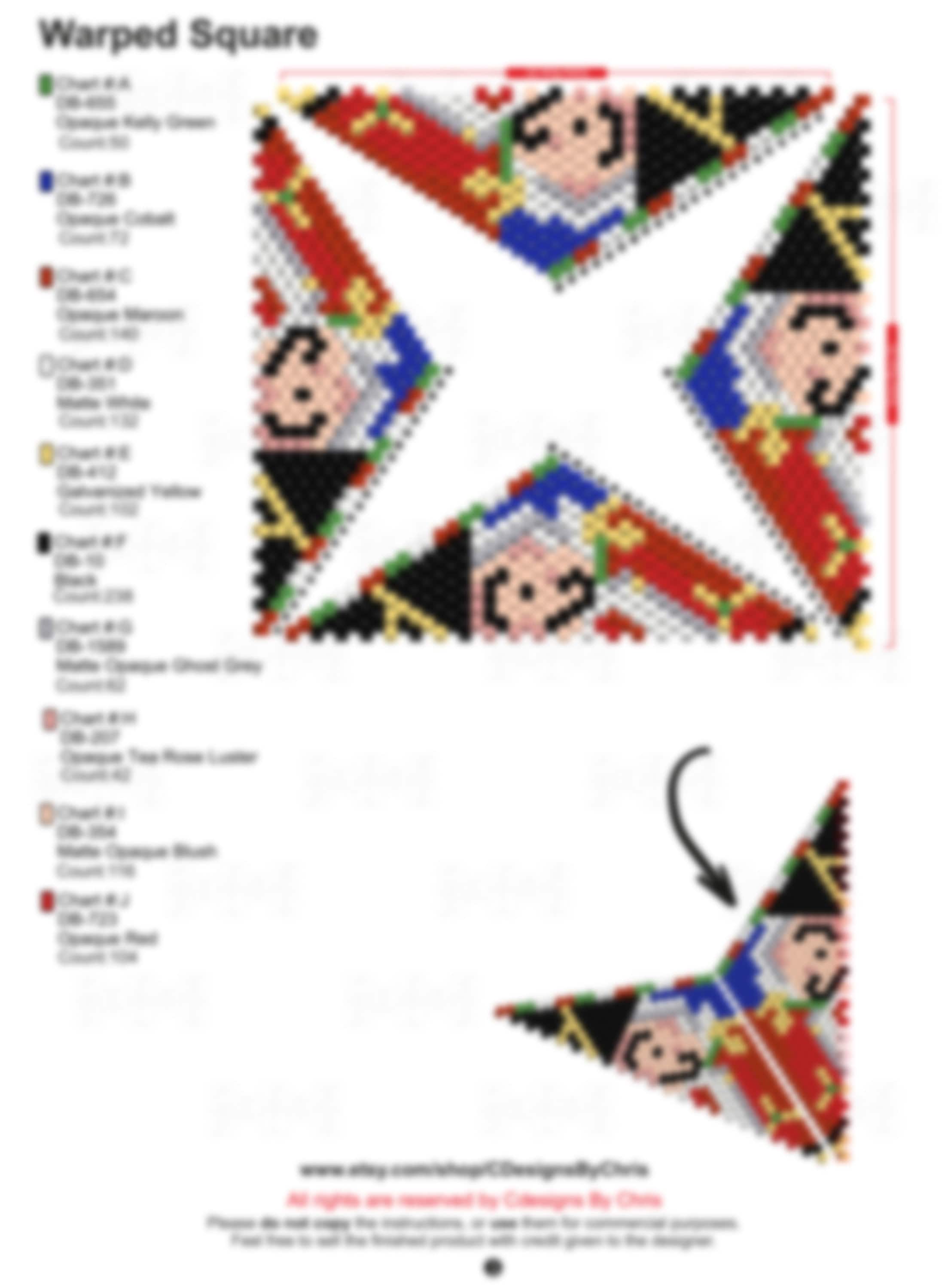 Nutcracker 3d Christmas Star Peyote Beading Pattern PDF | Etsy