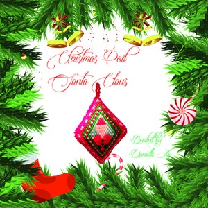 Peyote Christmas Pod Santa Claus Ornament - Etsy