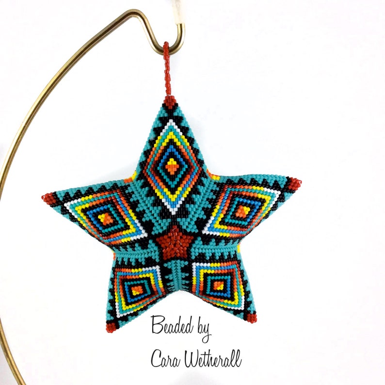3d Star Native 1 Peyote Beading Pattern PDF Pattern Instant Download - Etsy
