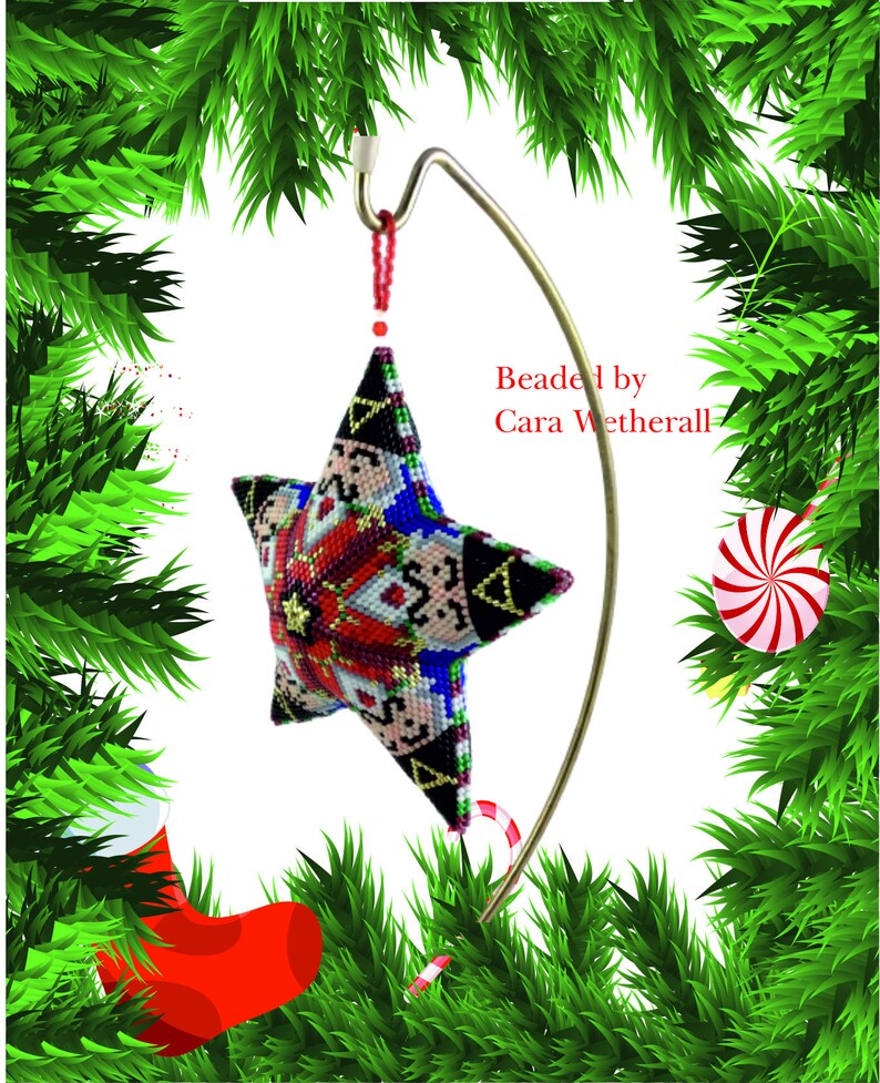 Nutcracker 3d Christmas Star Peyote Beading Pattern PDF - Etsy