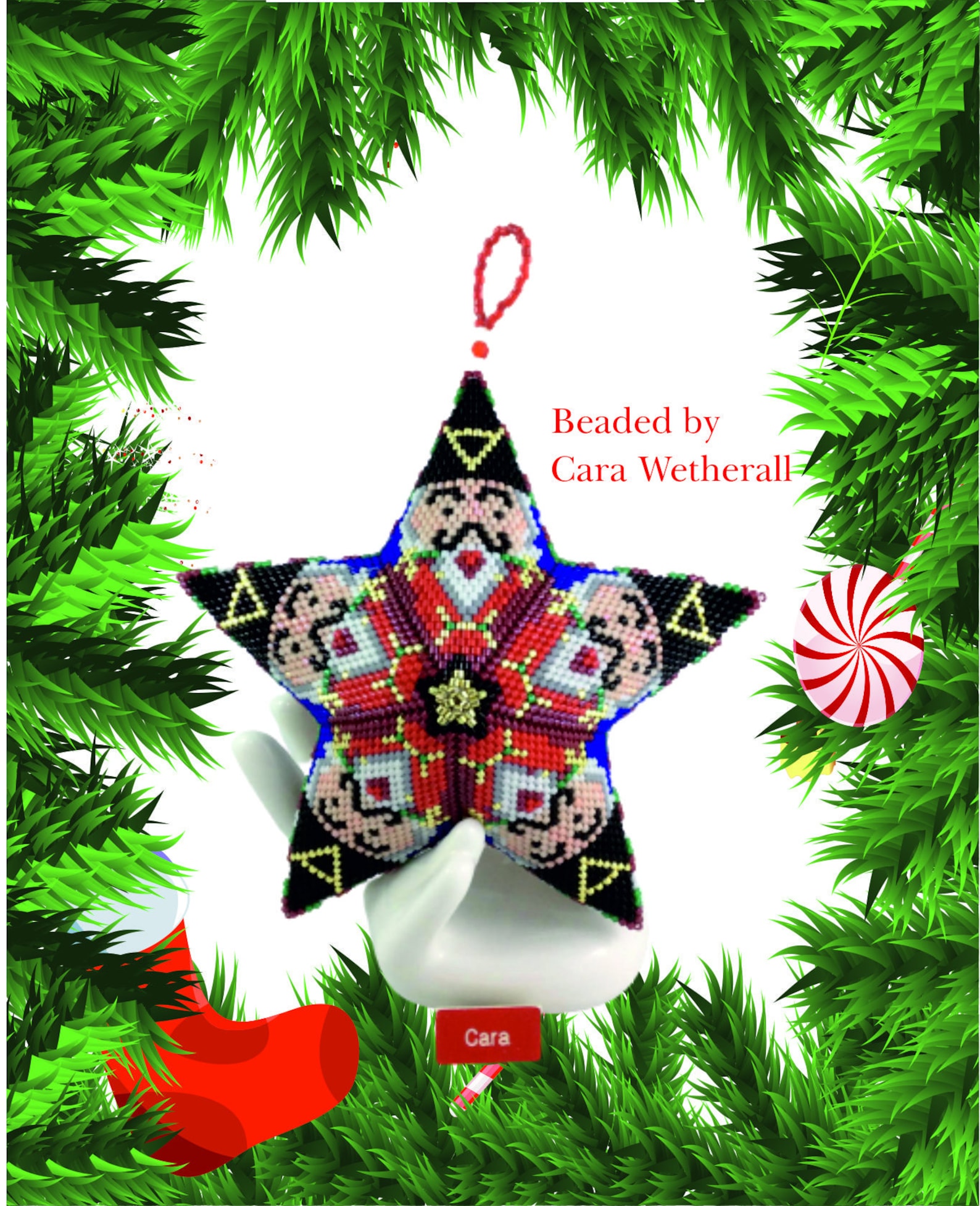 Nutcracker 3d Christmas Star Peyote Beading Pattern PDF | Etsy