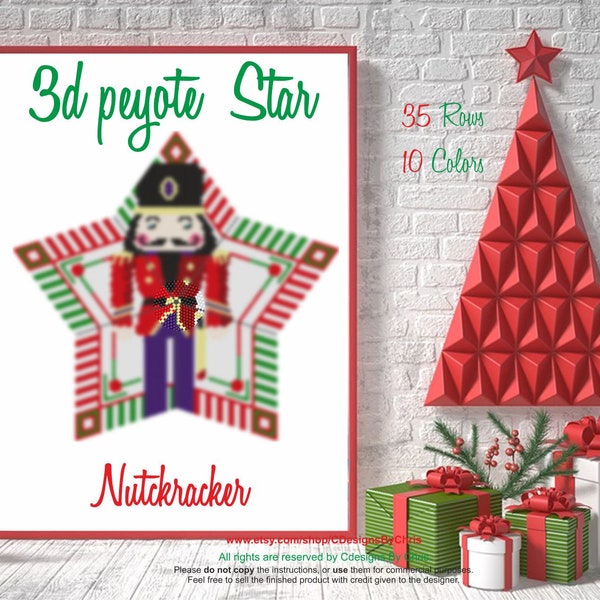 Christmas Peyote Star Pattern - Etsy