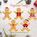 Gingerbread Family Set of 5 - Etsy