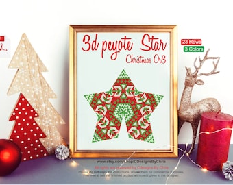Nutcracker 3d Christmas Star Peyote Beading Pattern PDF | Etsy
