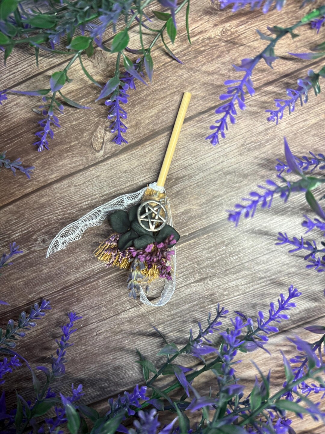Besom, Witches Broom, Pentacle, Black - Etsy