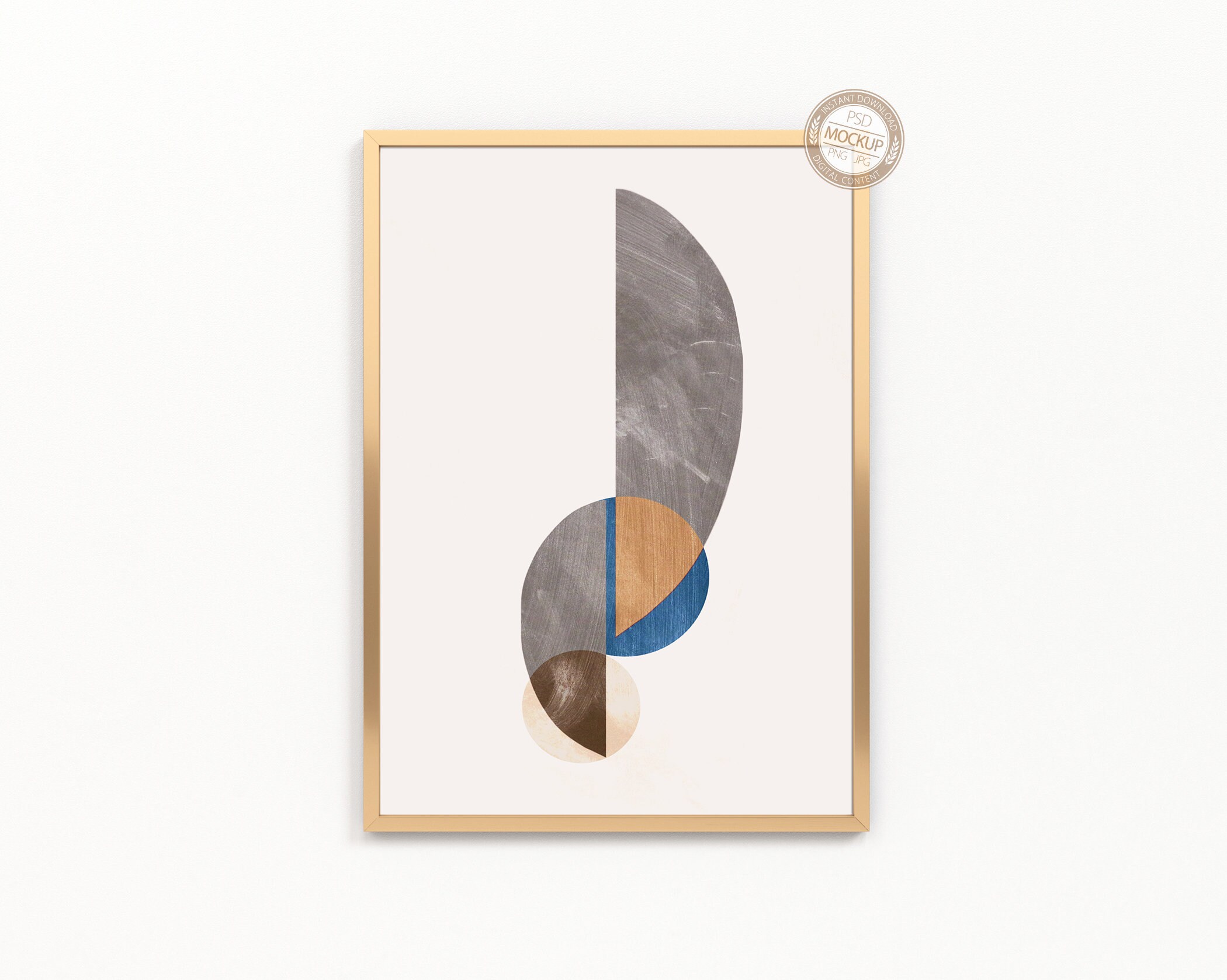 A1 A2 A3 A4 Portrait Gold Frame Mockupvertical Frame on White | Etsy