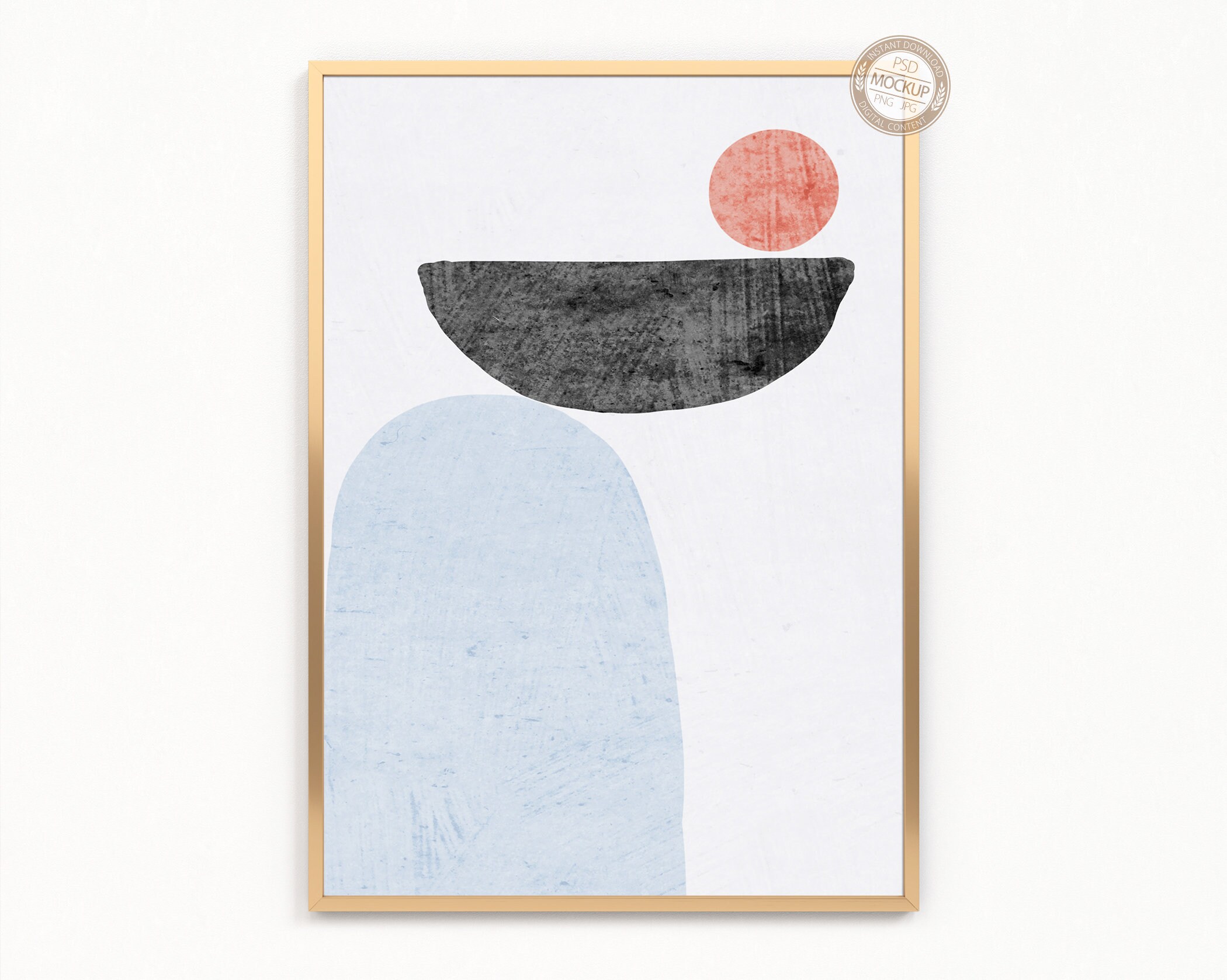A1 A2 A3 A4 Portrait Gold Frame Mockupvertical Frame on White | Etsy