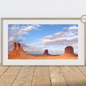 2:1 Ratio, 12x6 16x8 20x10 24x12 30x15 Landscape Oak Frame Mockup for ...