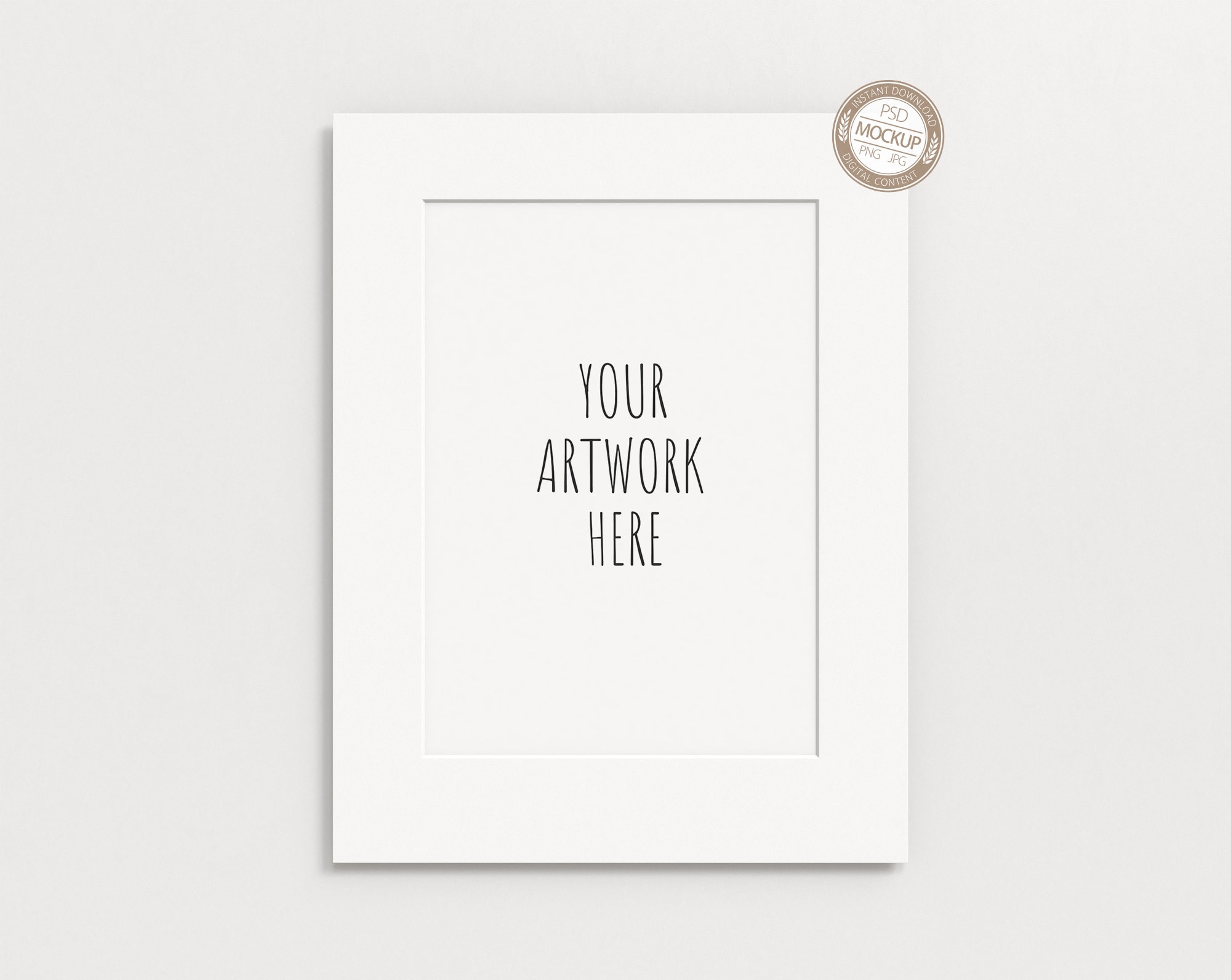 A4 A3 A2 A1 White Portrait Frame Mockup,thick Vertical Paper Frame on ...