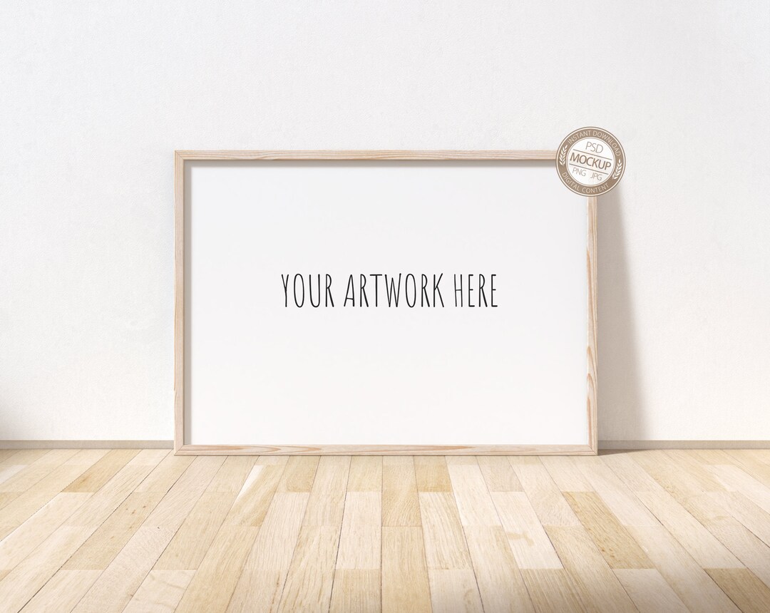 A4 A3 A2 A1 Horizontal Frame Mockup,wooden Mockup Frame,modern ...