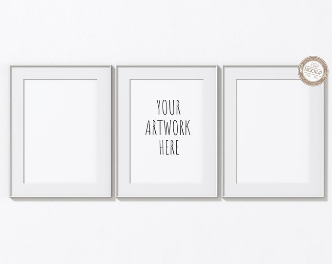 Multi Photo Frame Holds 3 A4 Certificates/photos in a 22mm Black Wooden ...
