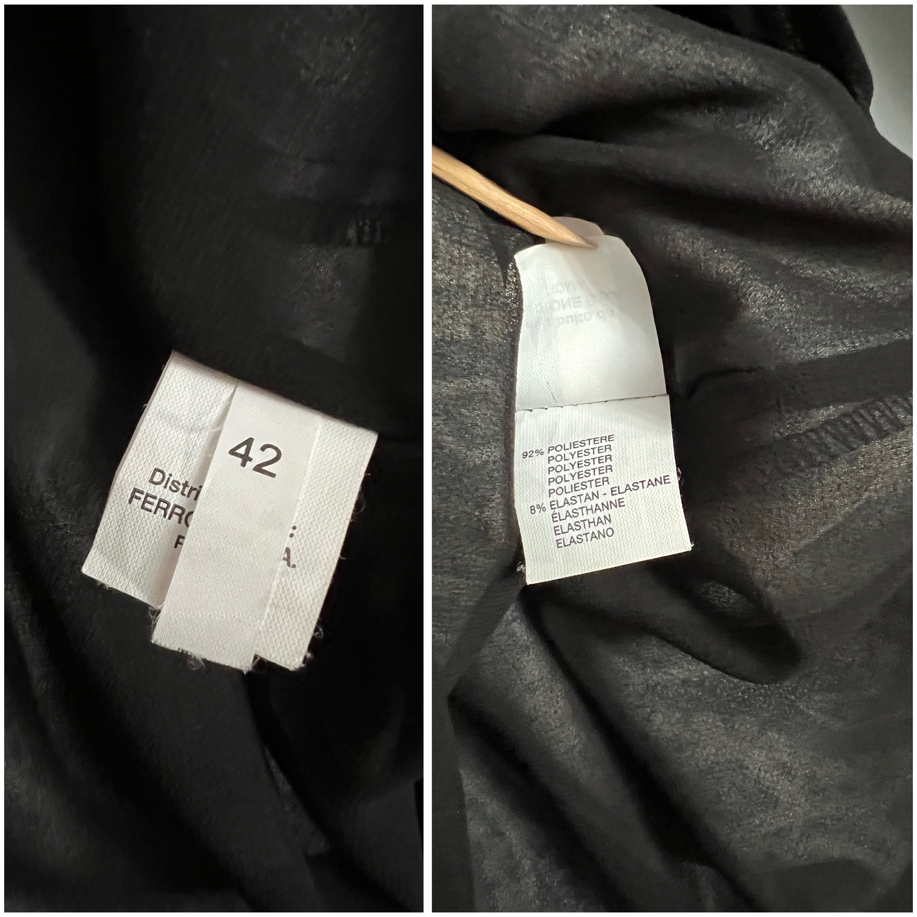 Vintage Sandro Ferrone Roma Straight Dress Geometric Rhombus Striped ...