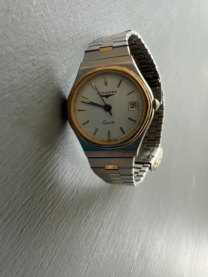 Vintage 1980’s Longines Quartz 111 Swiss 1630 Bi-metal Lady Watch ...