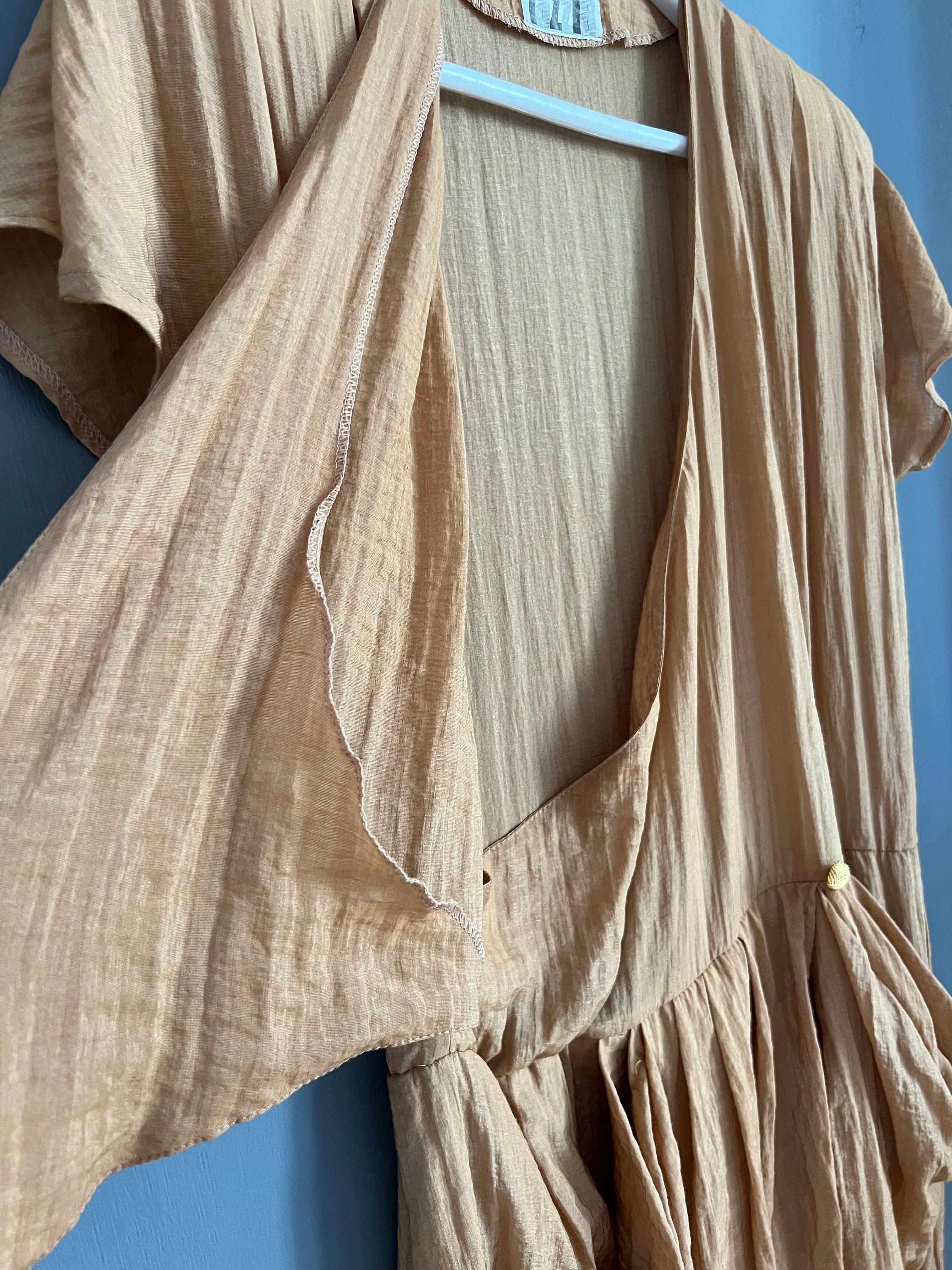 Vintage Scandinavian Modernist Dress Tazzia Finland Beige Viscose ...