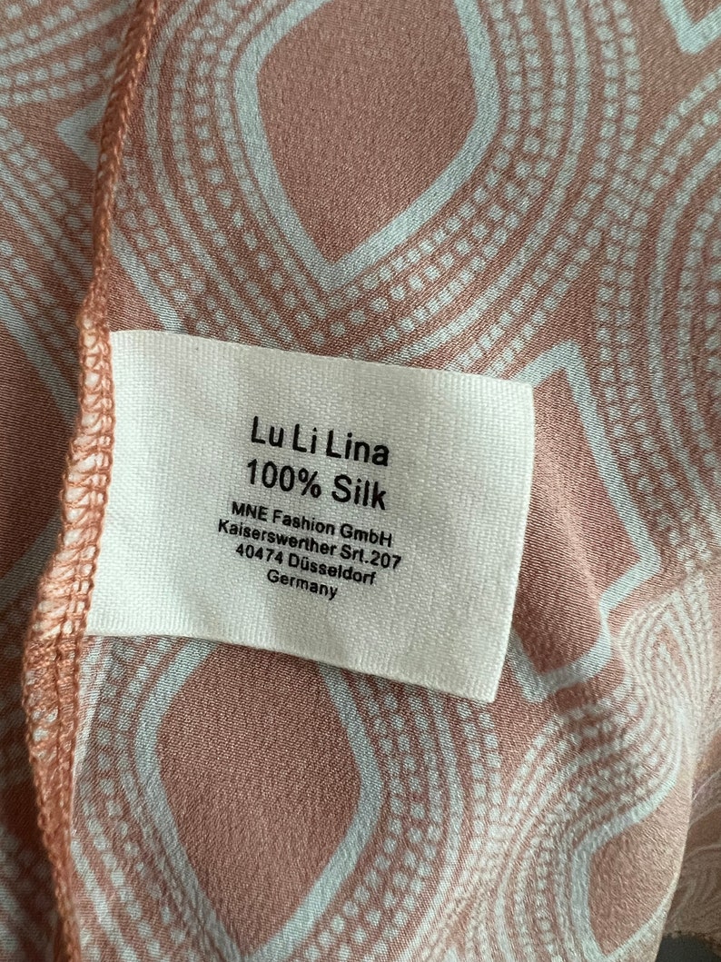 Lu Li Lina Silk Blouse Terracotta White Oversize Ladies Shirt Stand ...