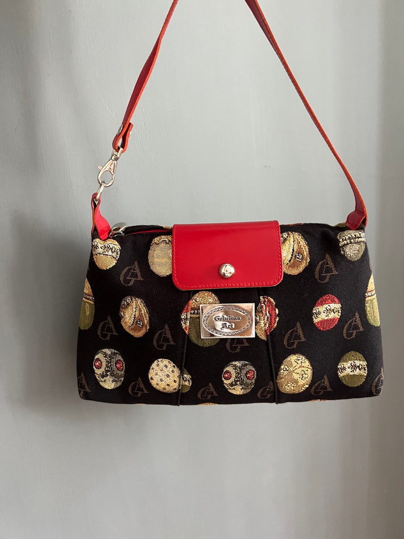 Deadstock 90’s Gobelins Art Under Arm Baguette Monogram Textile Genuine ...