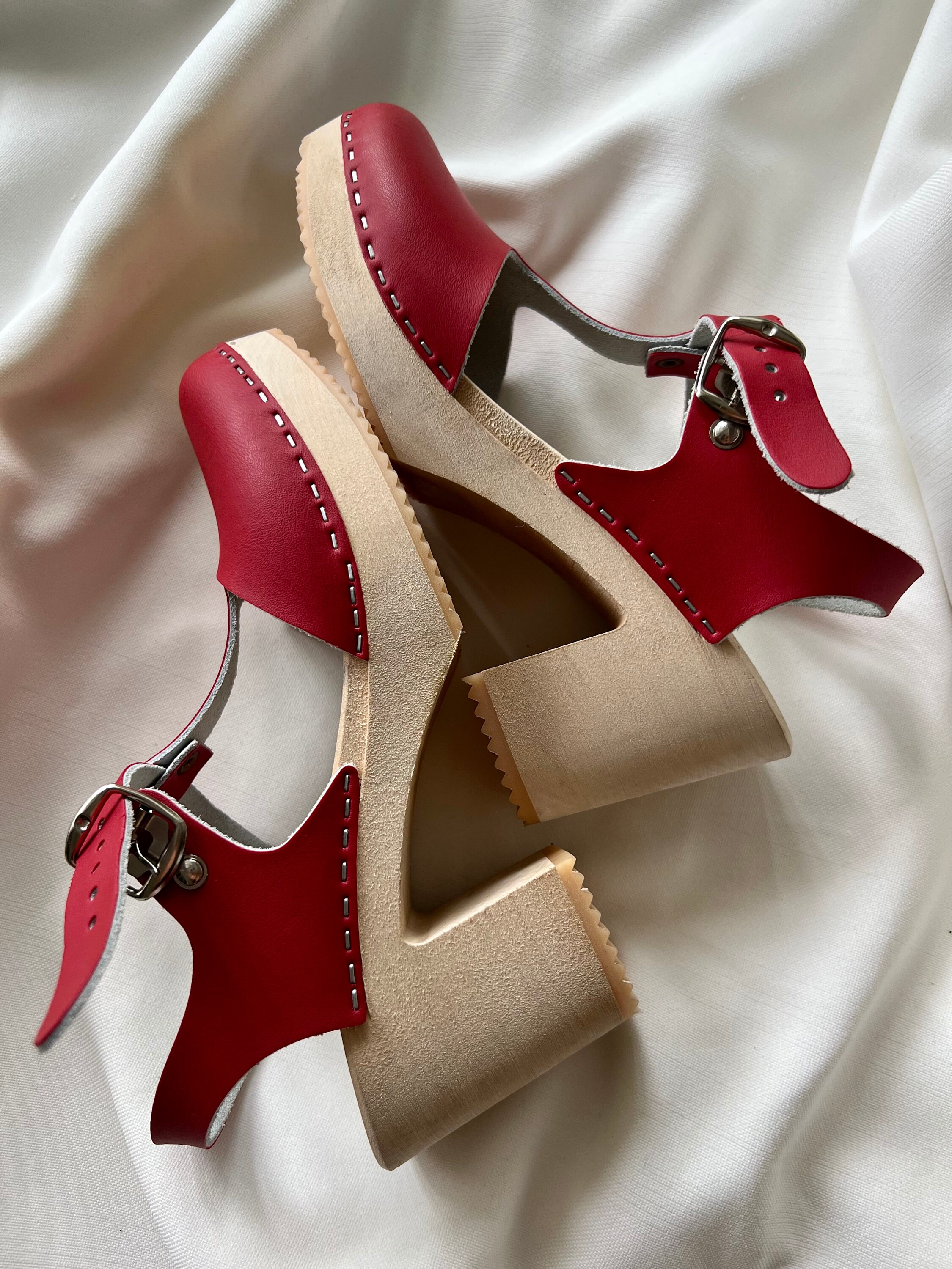 Vtg Deadstock MOHEDA Swedish Clogs Wine-coloured Leather - Etsy