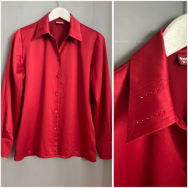 Rhinestone Blouse - Etsy