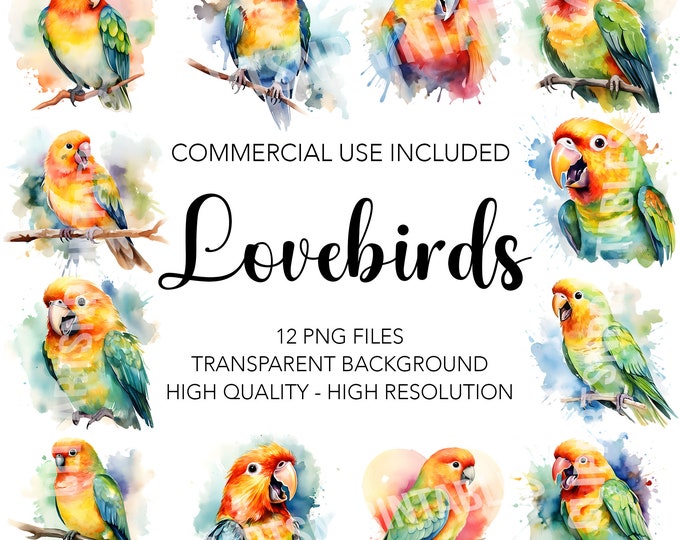 Charming Love Bird Clip Art Set | Cute Digital Images | for Scrapbooks ...