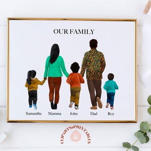 Family Clipart - Commercial License Family Portrait Clipart Winter- Mom ...