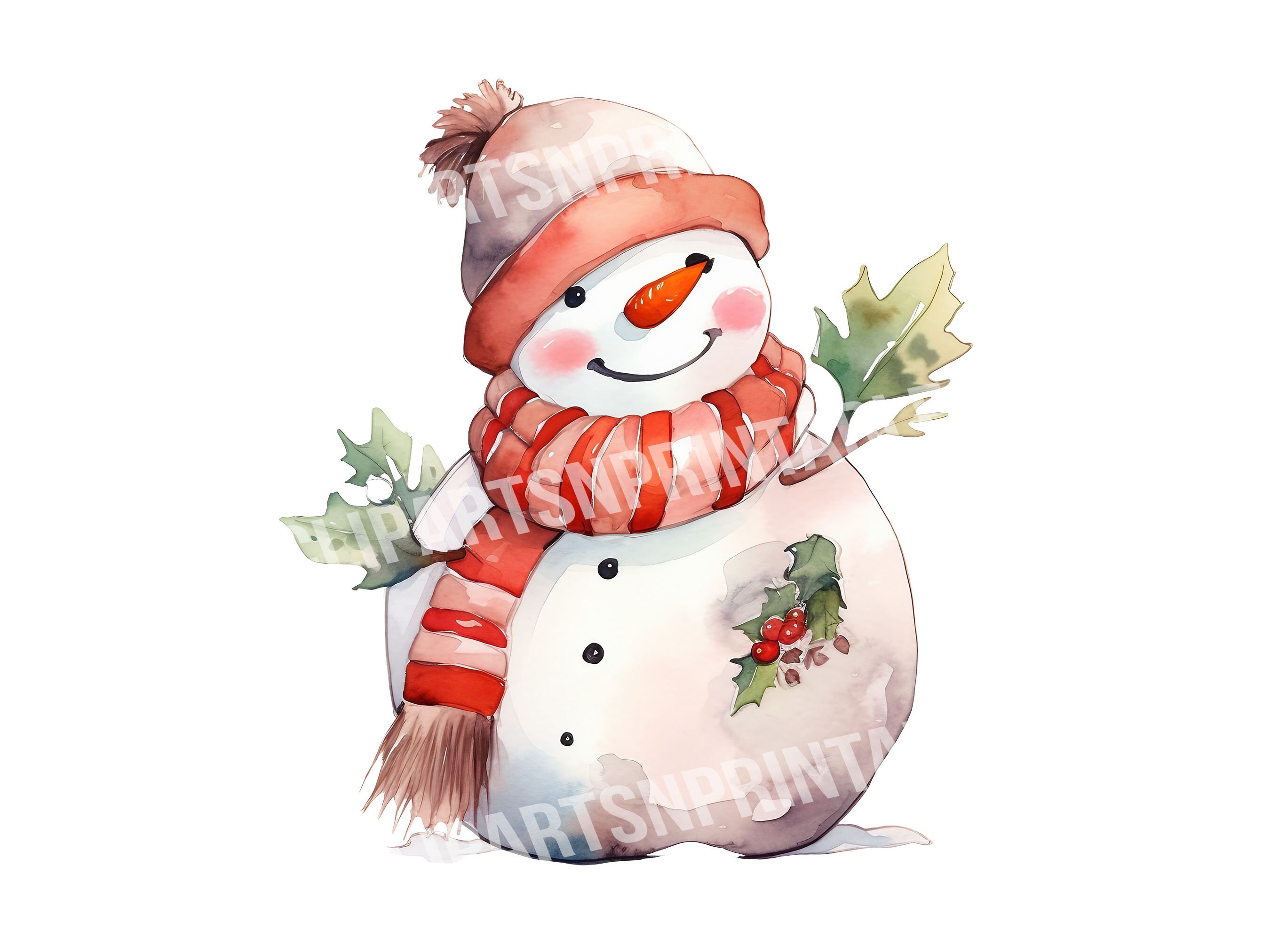 Chibi Snowmen Clipart - 12 High Quality Transparent Background Pngs ...
