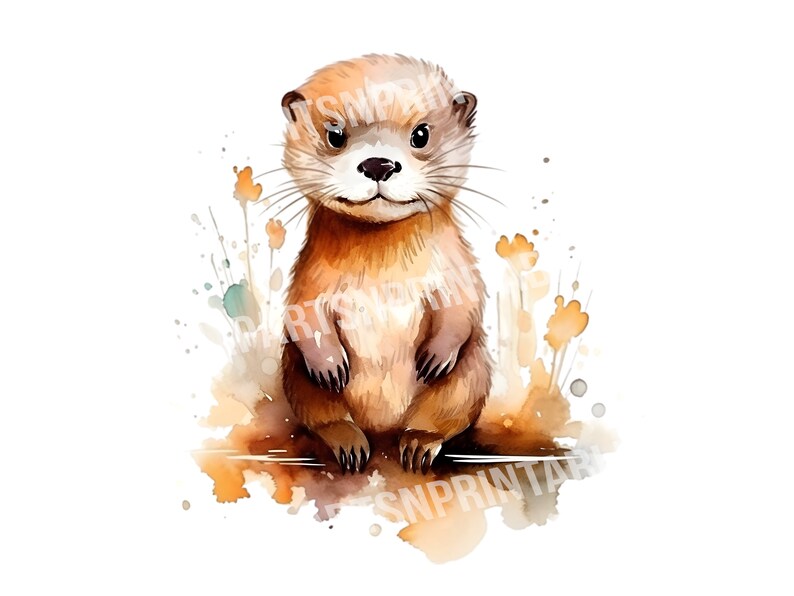 Cute Otters Clipart, 12 High Quality Transparent Background Pngs, Cute ...