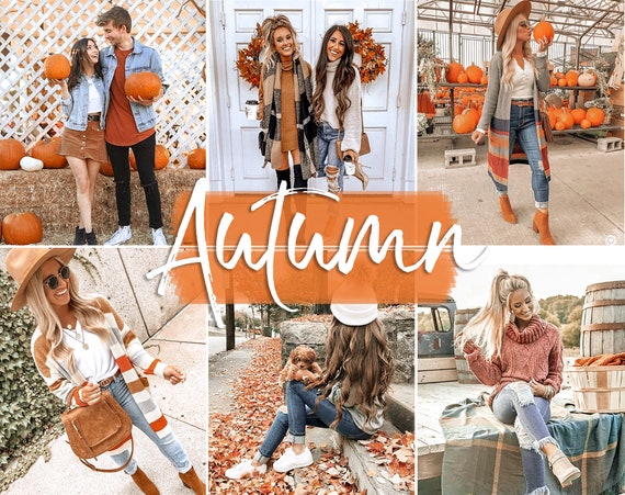 Autumn Presets Mobile Presets Instagram Filters Fall | Etsy