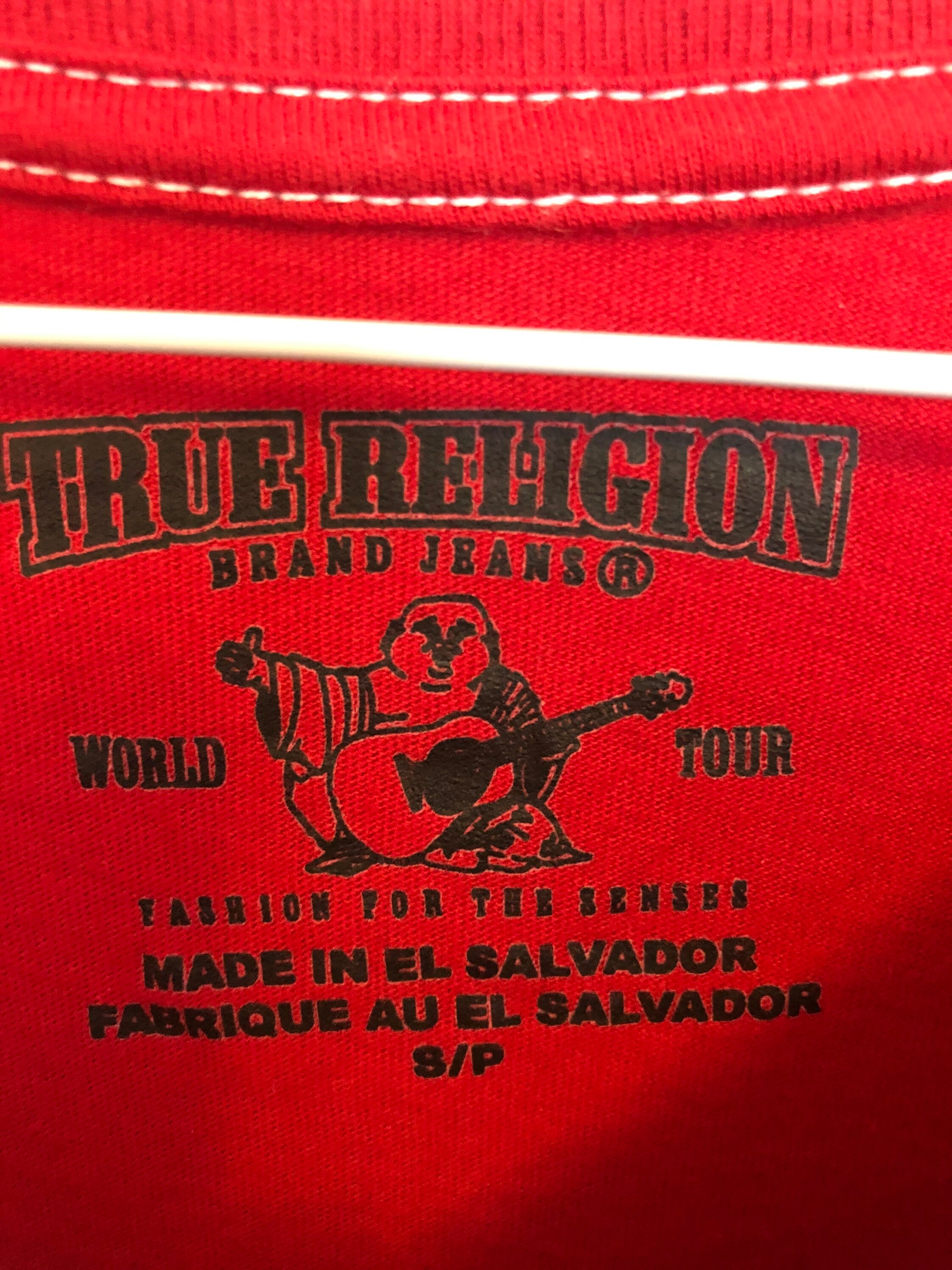Authentic True Religion Red T-shirt - Etsy