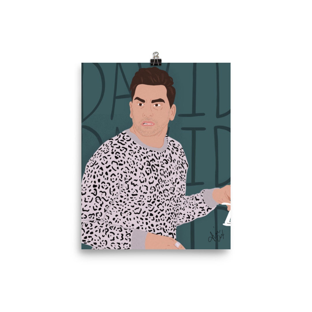 David Rose Schitt's Creek Portrait Print - Etsy