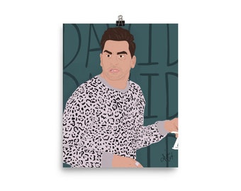 Johnny Rose Schitt's Creek Portrait Print - Etsy