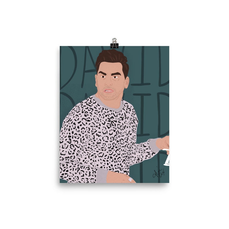 David Rose Schitt's Creek Portrait Print - Etsy